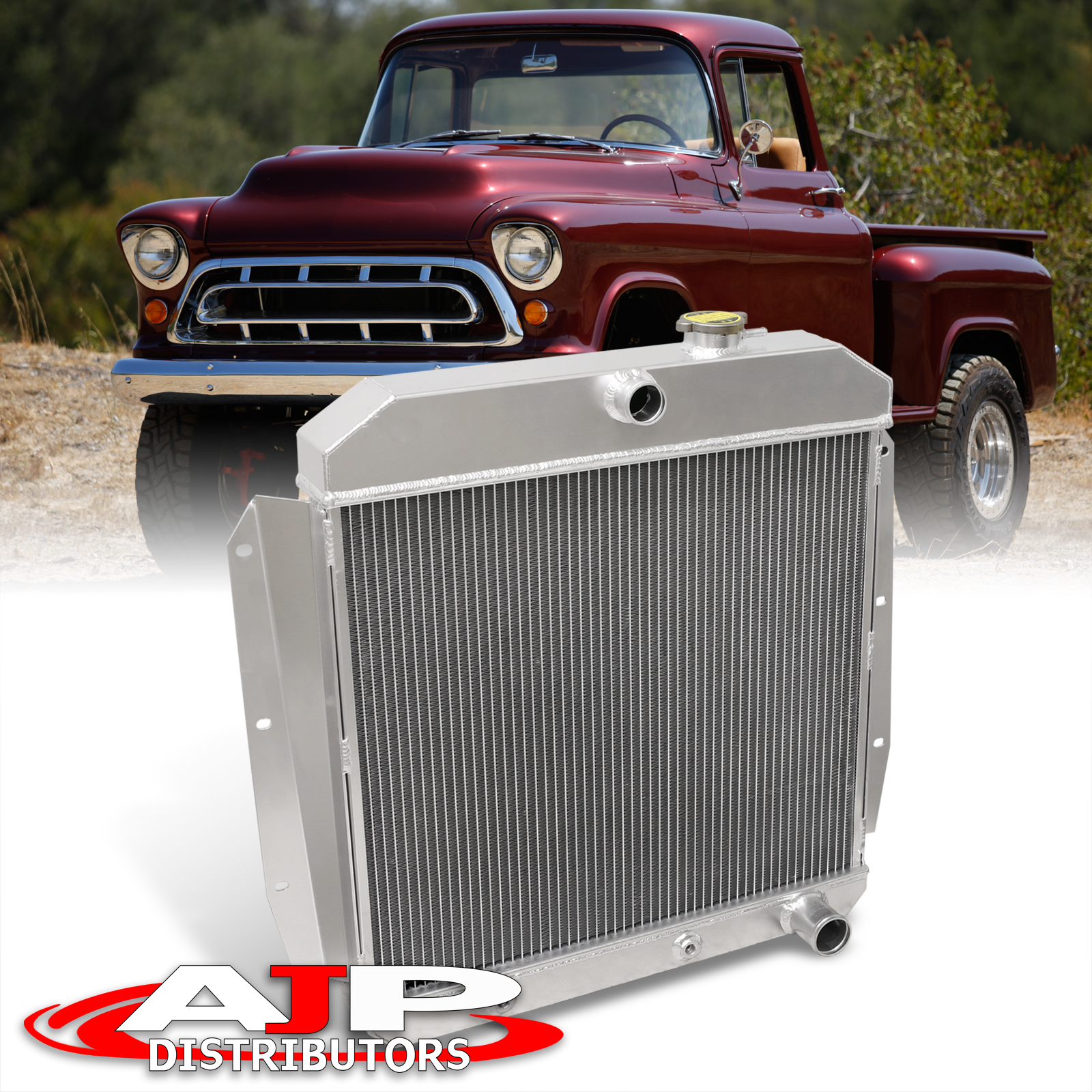 1955 Chevy Truck Radiator 1955 1957 HRD Trifive Radiator Without Air